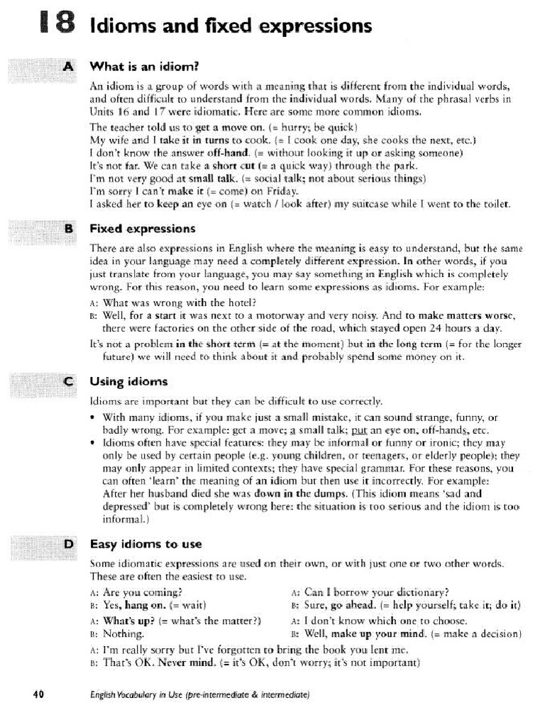 Cambridge - English Vocabulary in Use - Pre-Intermediate & Intermediate ...