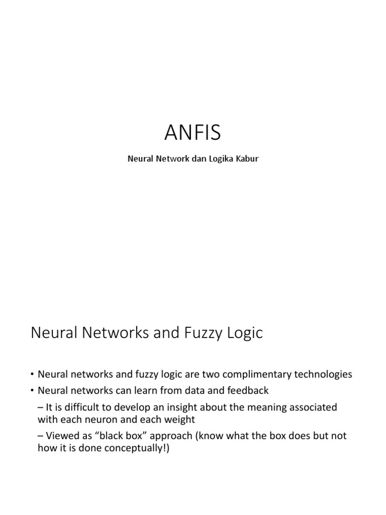 ANFIS | PDF | Artificial Neural Network | Fuzzy Logic
