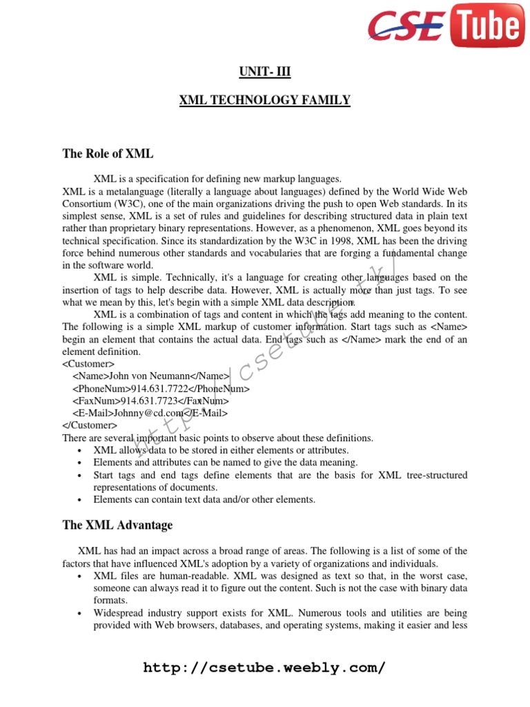 Ic Units 3 | Download Free PDF | Xml Schema | Xslt