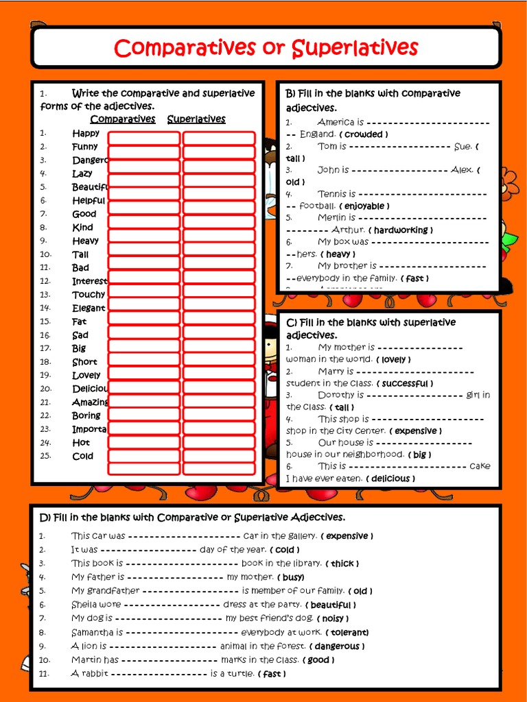 Comparatives and Superlatives | PDF | Grammar | Language Mechanics
