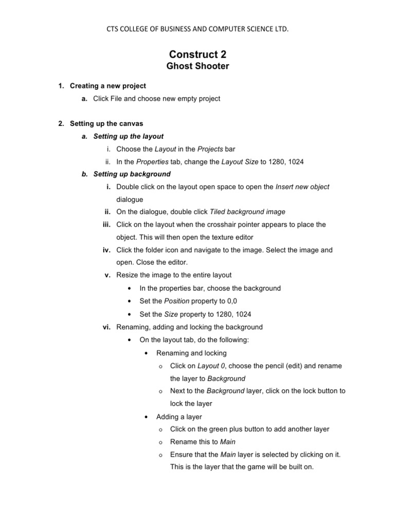 Creating a 2D Shooter Game in Construct 2: Setup, Objects, Behaviors ...