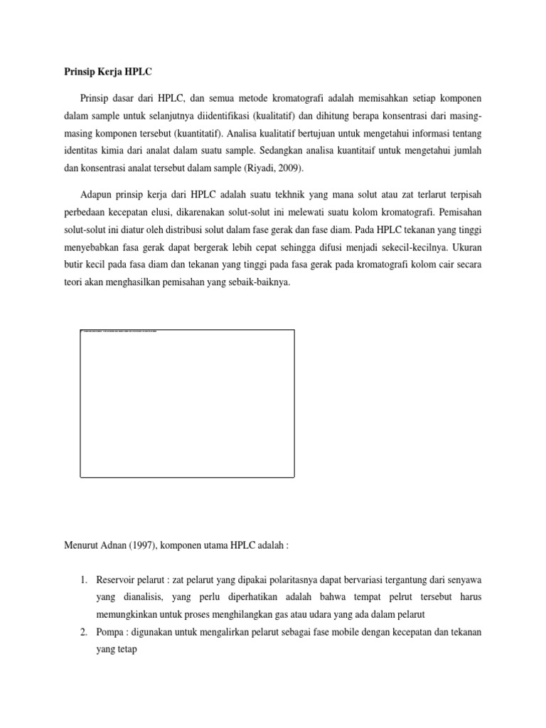 Prinsip Kerja HPLC | PDF | Kesehatan Holistik | Sains & Matematika