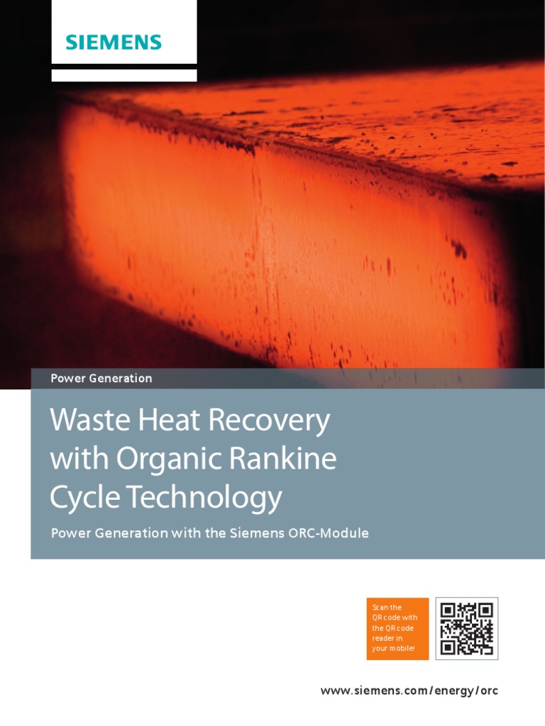 Brochure Orc Organic Rankine Cycle Technology - EN | PDF | Waste | Steam