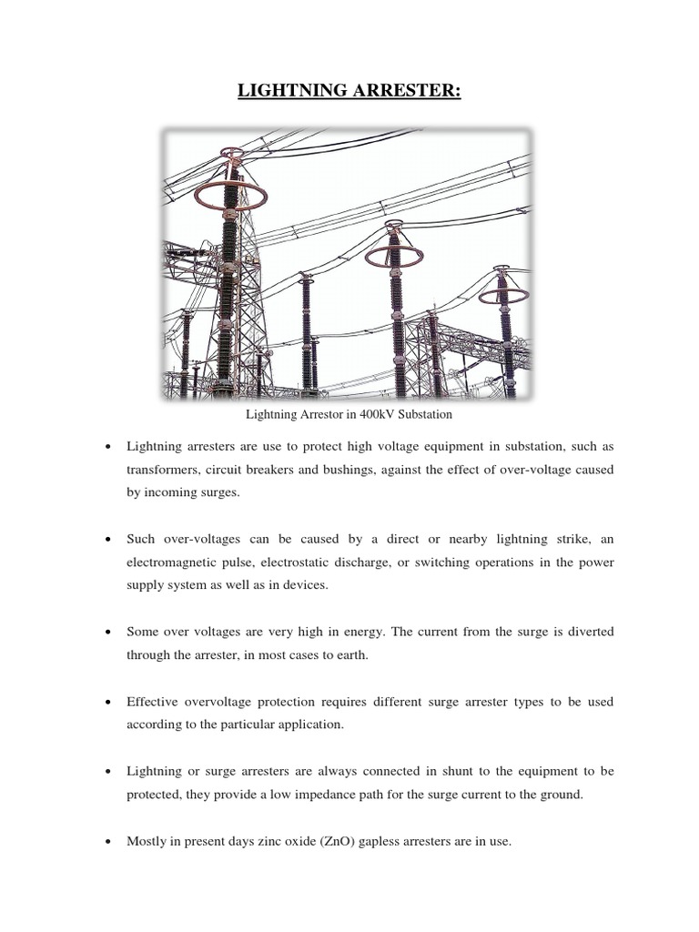 Lightning Arrester | PDF