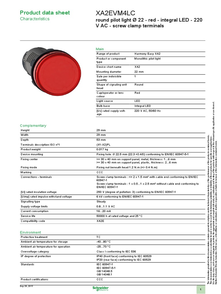 Harmony Easy Xa2 Xa2evm4lc | PDF | Electrical Connector | Light ...