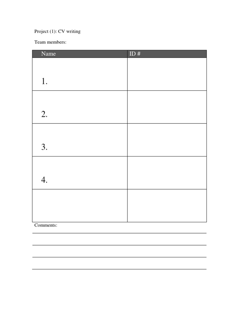 Team Member Assignment | PDF | Art