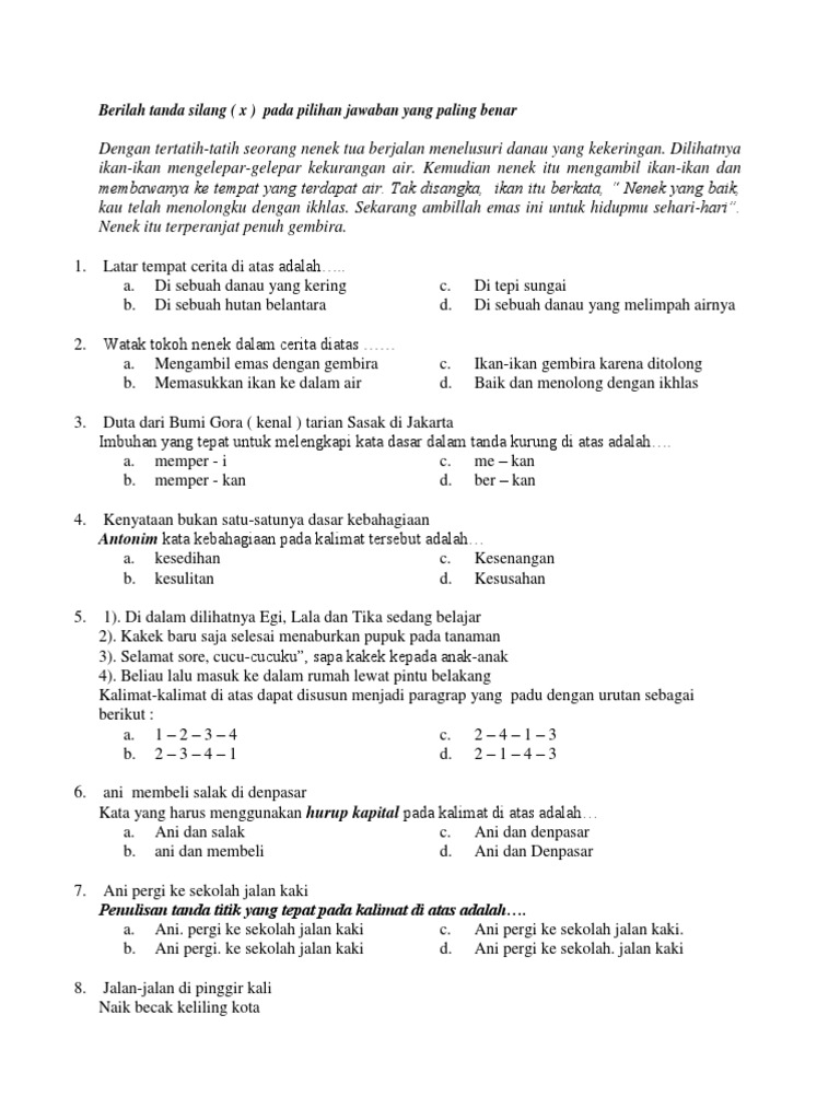 Soal Test SMP | PDF | Seni