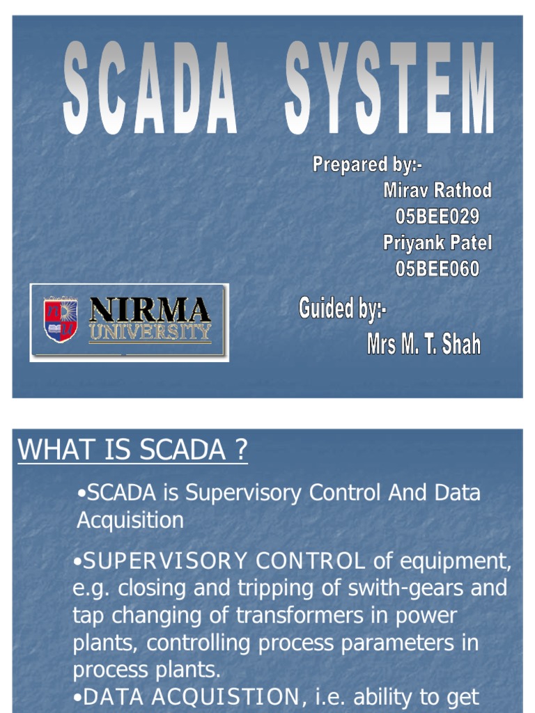Scada | PDF | Scada | Electrical Engineering