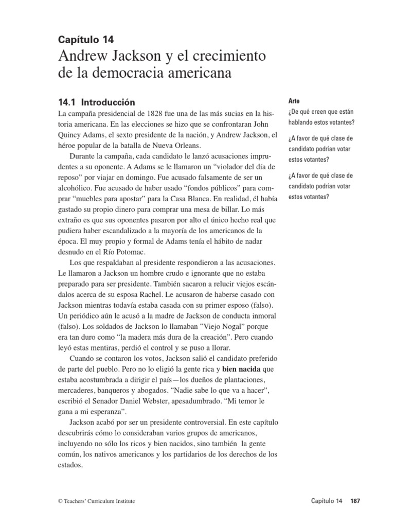 Andrew Jackson | PDF | Andrew Jackson | John Quincy Adams