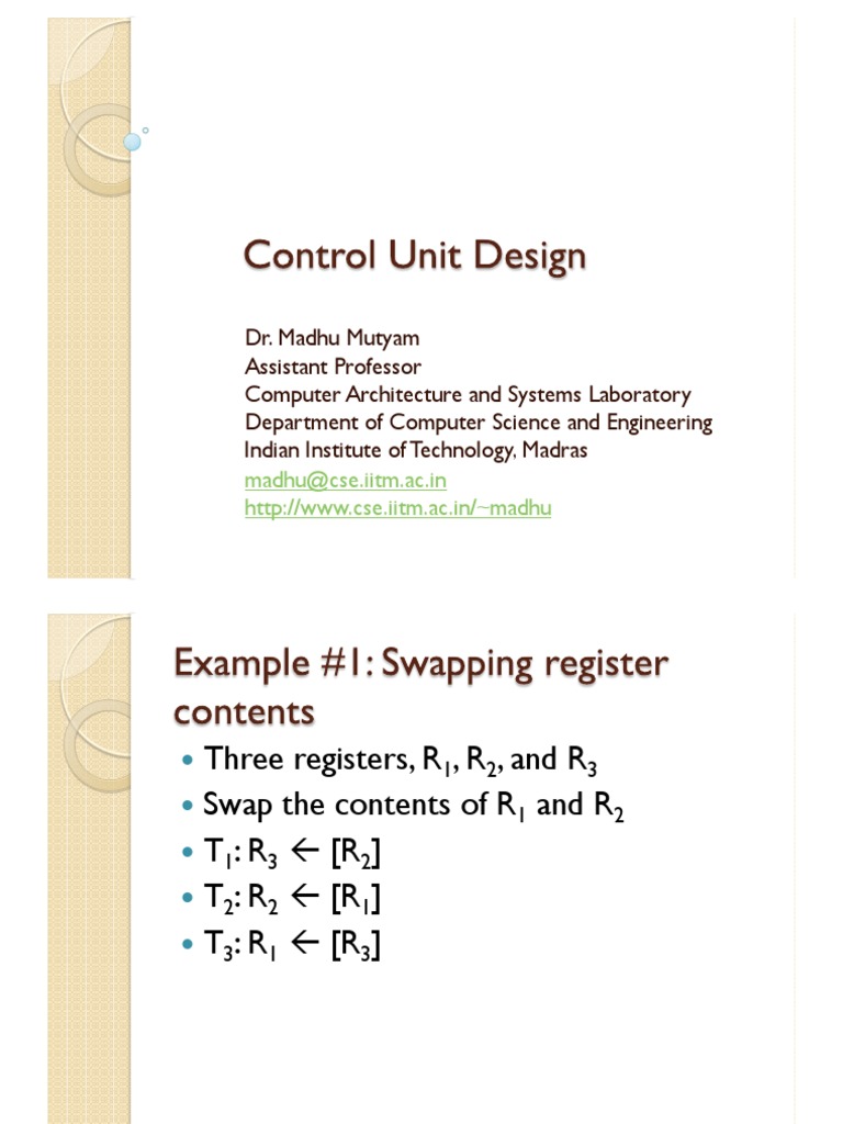 Control Unit | PDF | Computer Engineering | Digital Electronics