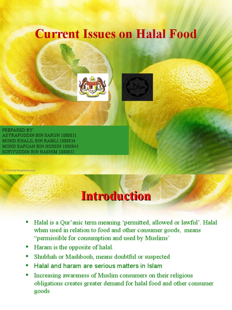 Current Issues On Halal Food | PDF | Foods | Pork