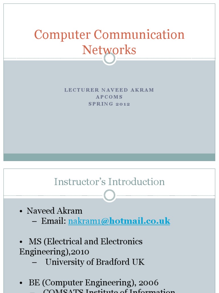Computer Communication Networks | PDF | Network Topology | Local Area ...