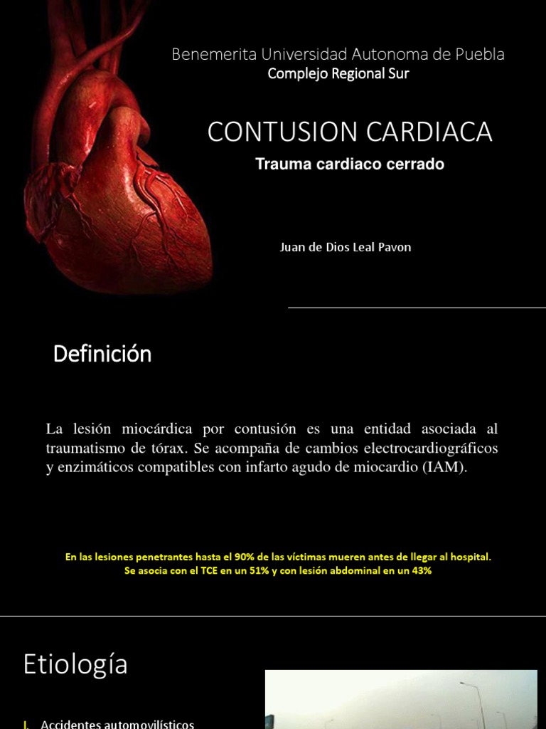 Contusion Cardiaca | PDF | Lesión | Corazón