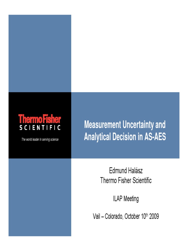 Measurement Uncertainty and Analytical Decision in AAS | PDF ...