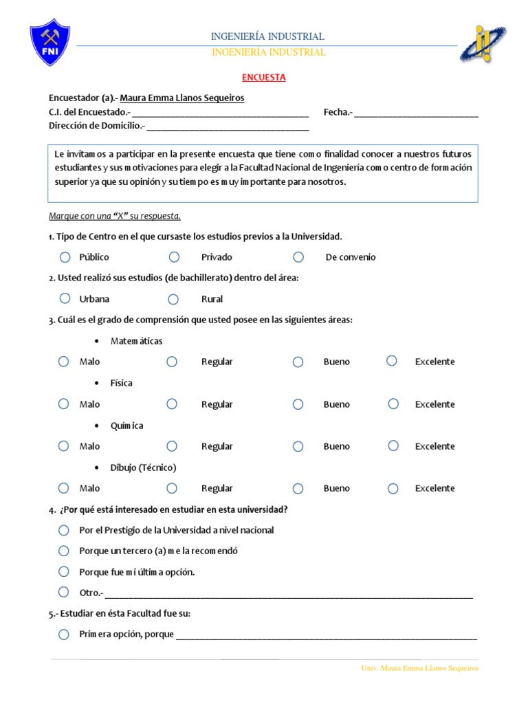 Encuesta sobre Intereses en Ingeniería | PDF | Ingeniería | Science