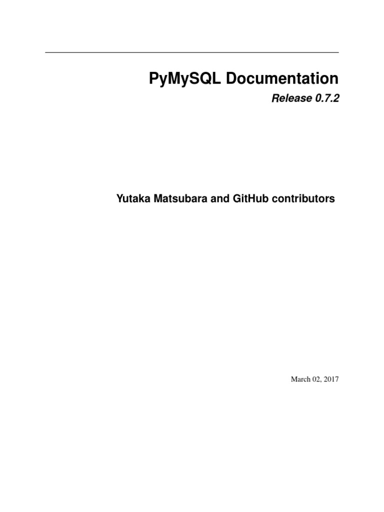 Py Mysql | PDF | My Sql | Database Index Py Mysql | PDF | My Sql | Database Index