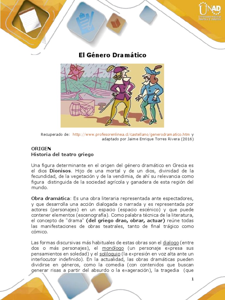 Historia y Estructura del Género Dramático | PDF | Tragedia | Teatro