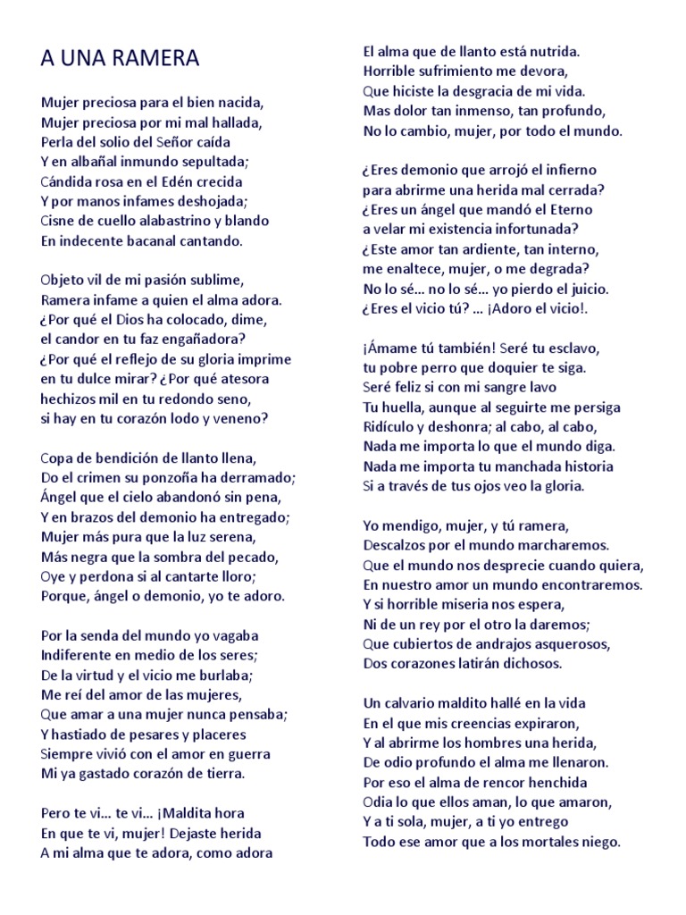 A Una Ramera | PDF | Amor | Creencia religiosa y doctrina