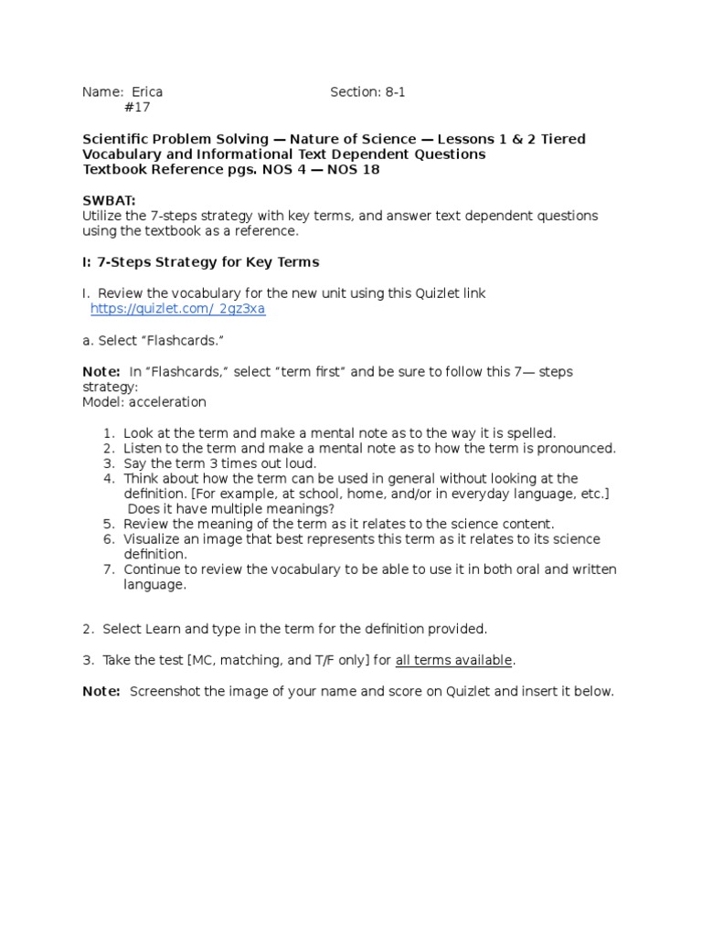 Scientific Problem Solving | PDF | Scientific Method | Hypothesis