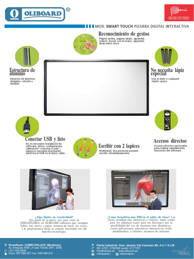 Catalogo Oliboard Smart Touch | PDF | Ingeniería Electrónica | Software