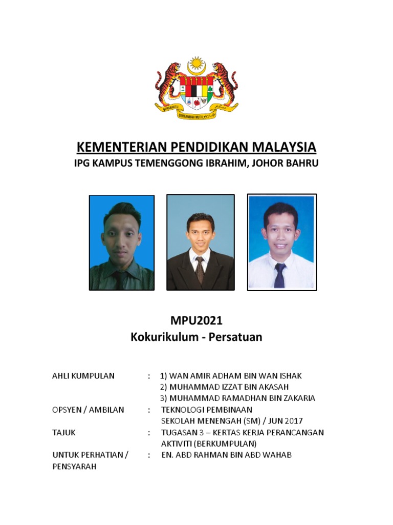 Proposal Lawatan WTP 701 KDC | PDF