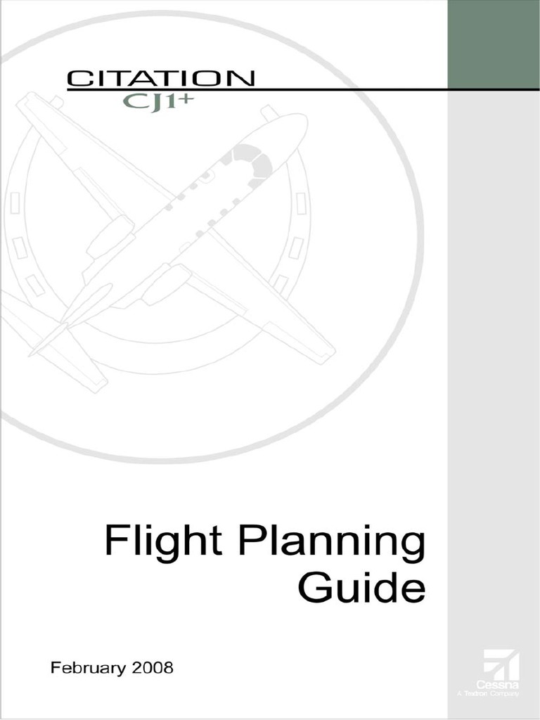 Cessna CJ1+ Flight Planning Guide | PDF | Takeoff | Flap (Aeronautics)