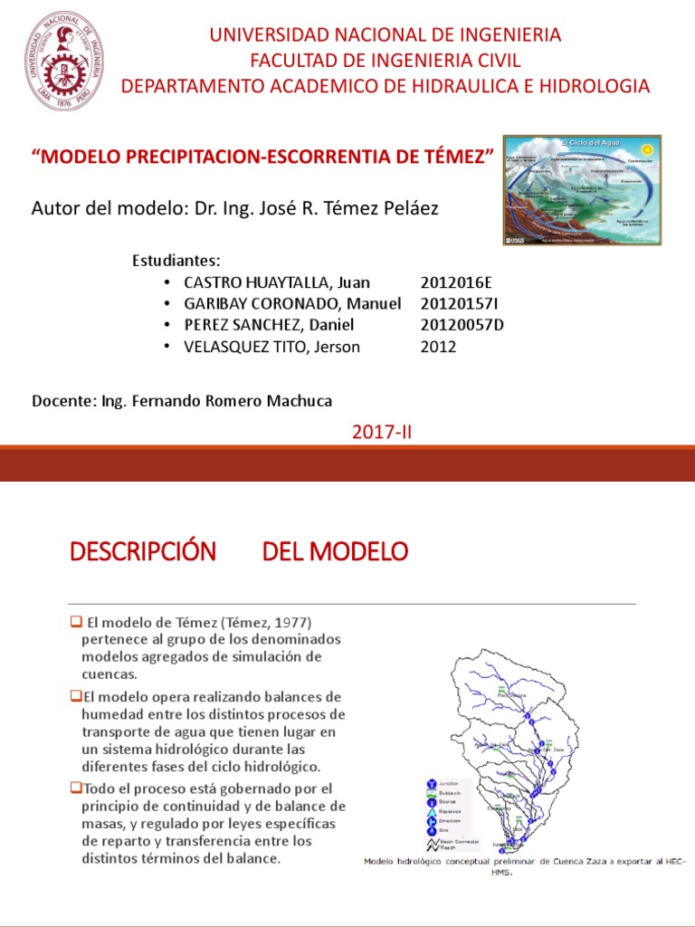 Modelo Temez | PDF | Agua subterránea | Evapotranspiración