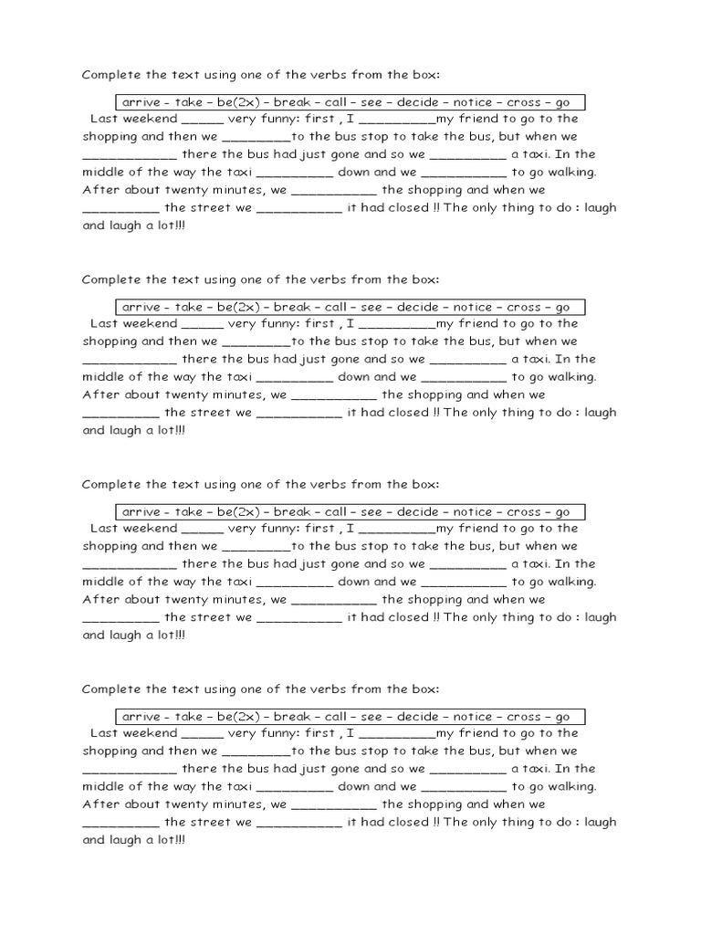 Weekend Shopping Adventure | PDF | Grammar | Language Mechanics