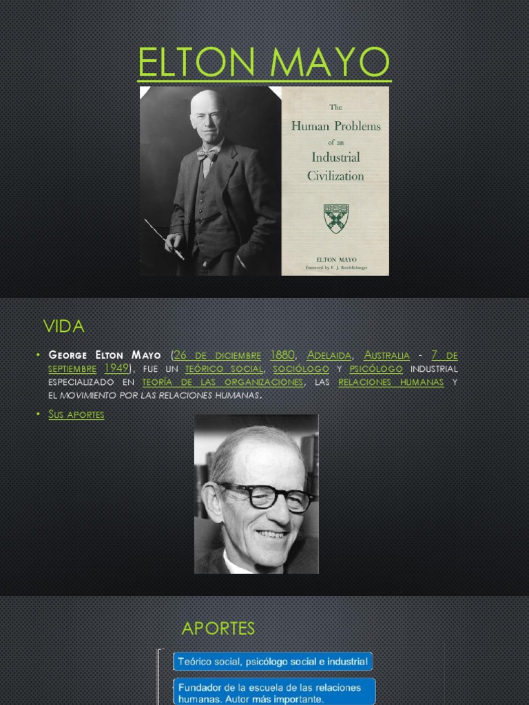 Elton Mayo | PDF
