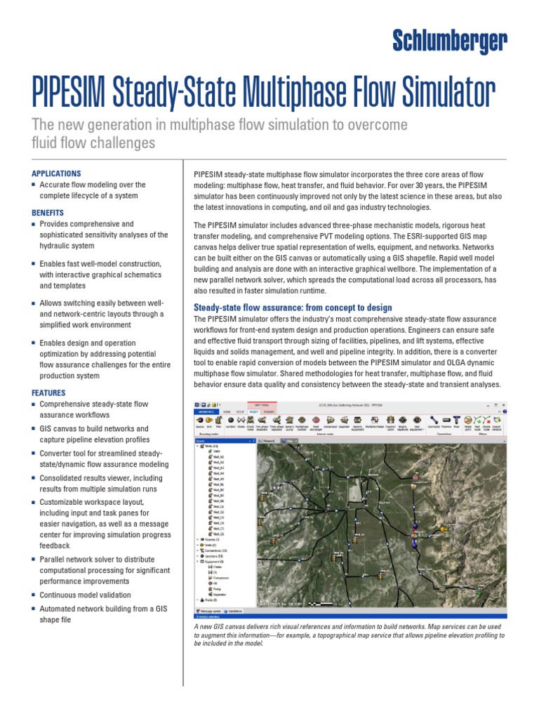 PIPESIM Steady-State Multiphase Flow Simulator | PDF | Simulation ...