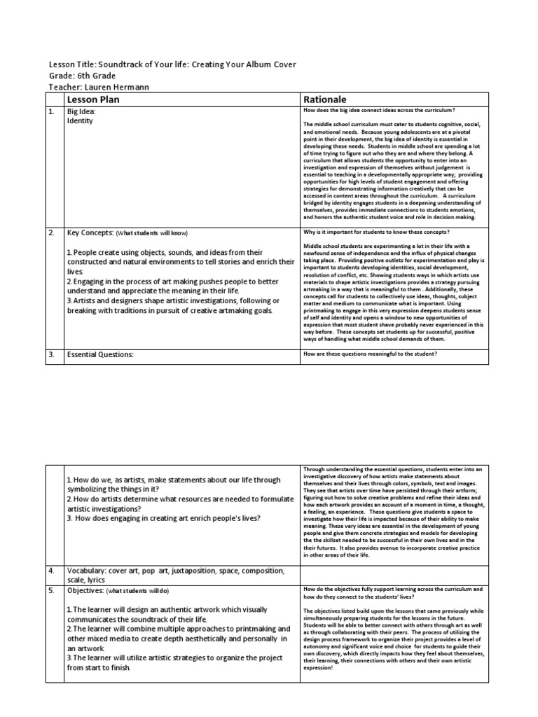 Lesson 3-Soundtrack of My Life | PDF