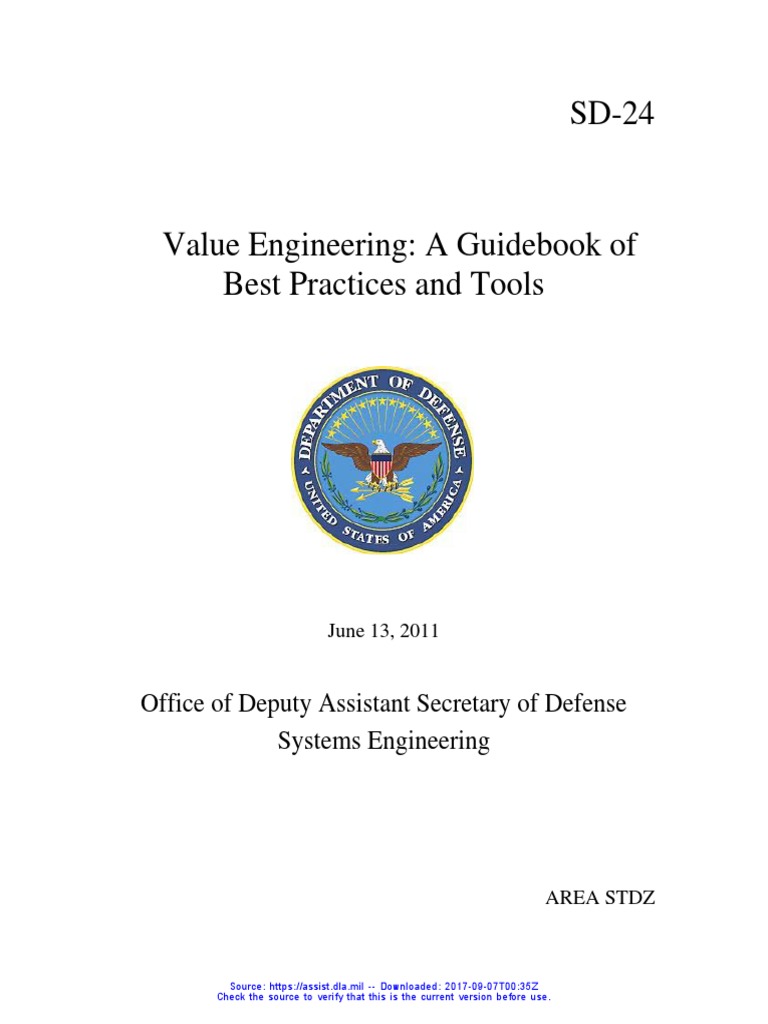 Value Engineering - A DoD Guidebook | PDF | Procurement | Evaluation