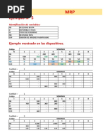 Ejemplos Mps-Excel | PDF | Lean Manufacturing | Inventario