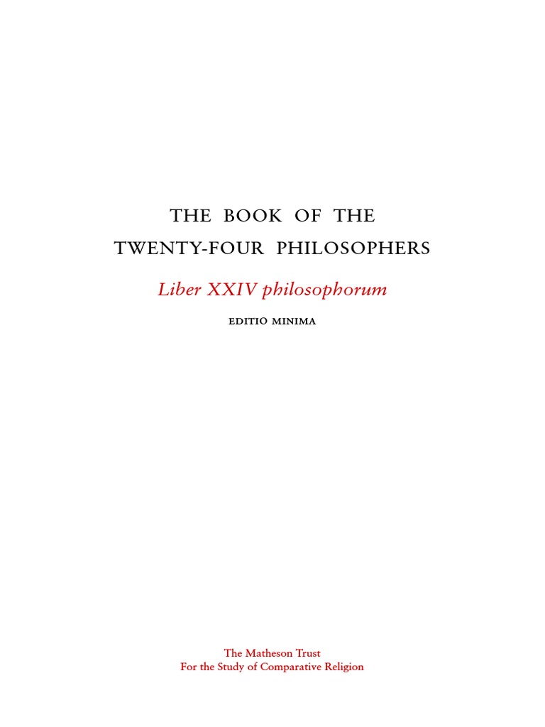 O Livro Dos 24 Filósofos PDF | PDF | God | Western Philosophy