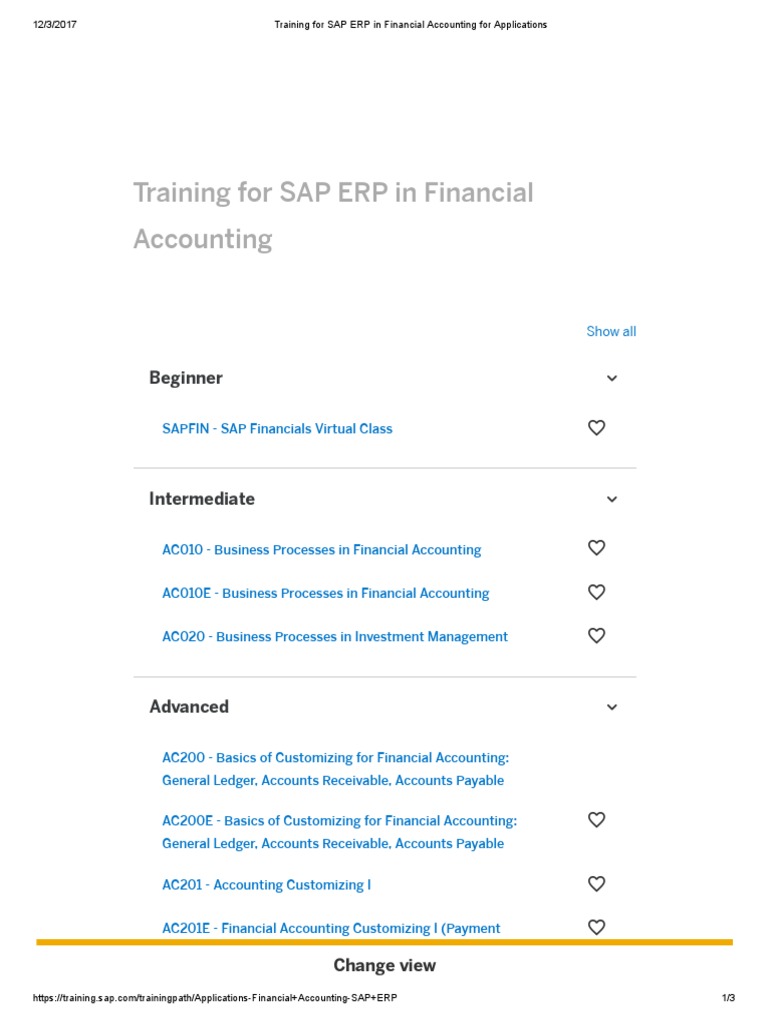 Training For SAP ERP in For Applications | PDF | Accounts Payable ...