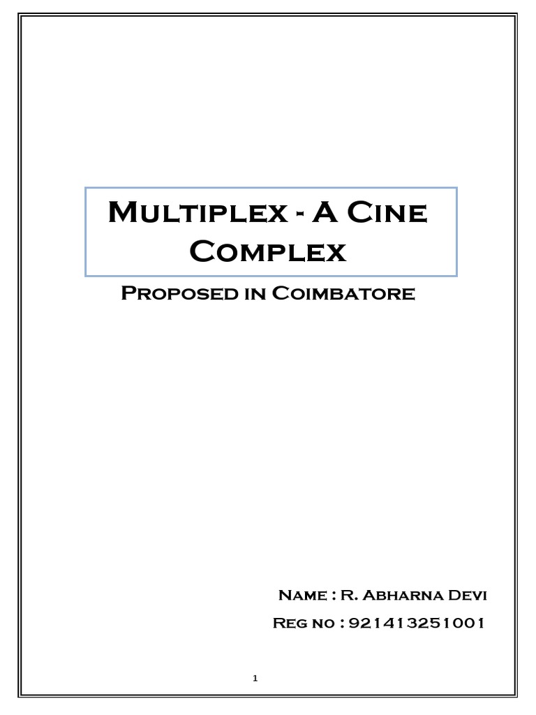 Multiplex Pdf Movie Theater Business Process Outsourcing