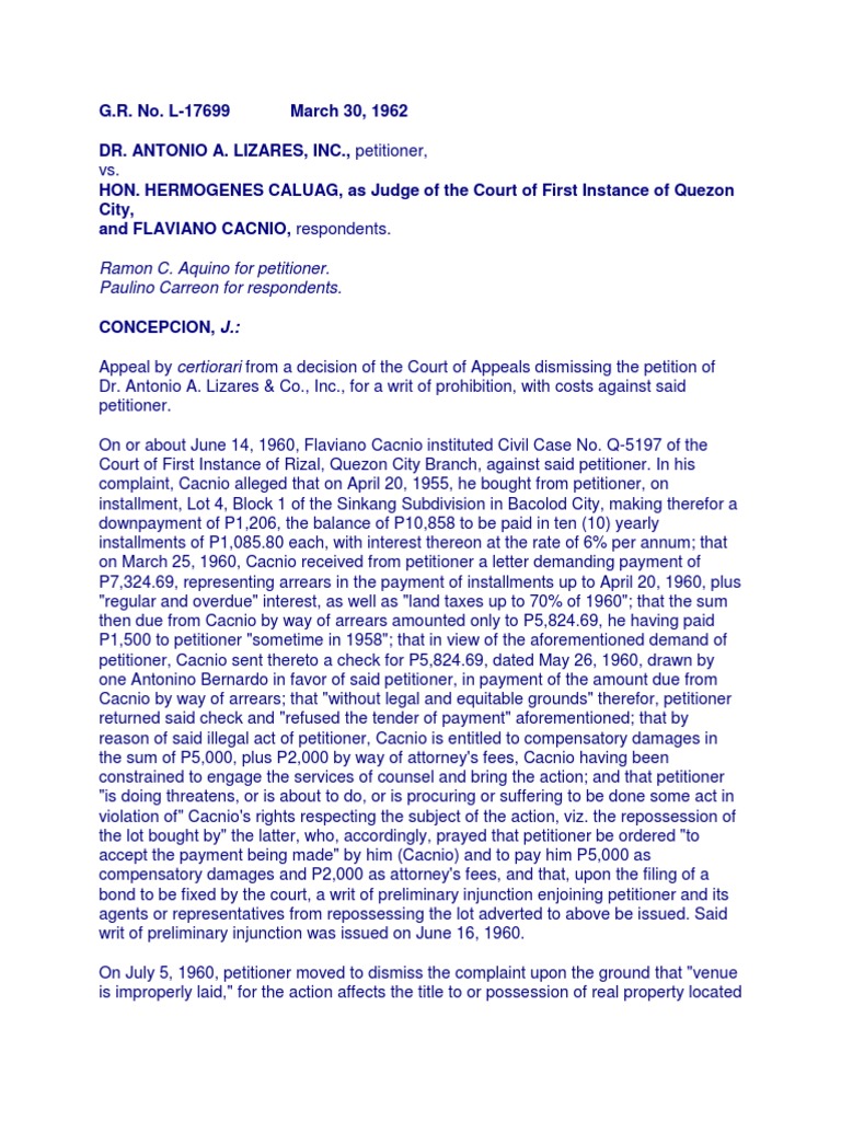 Determining Proper Venue in a Land Dispute Case | PDF | Writ | Lawsuit