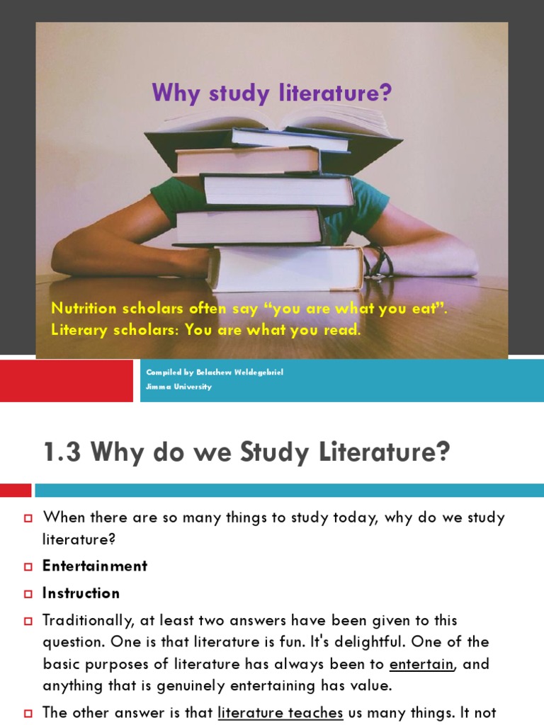 1.3 Why Study Literature | PDF | Reason | Truth