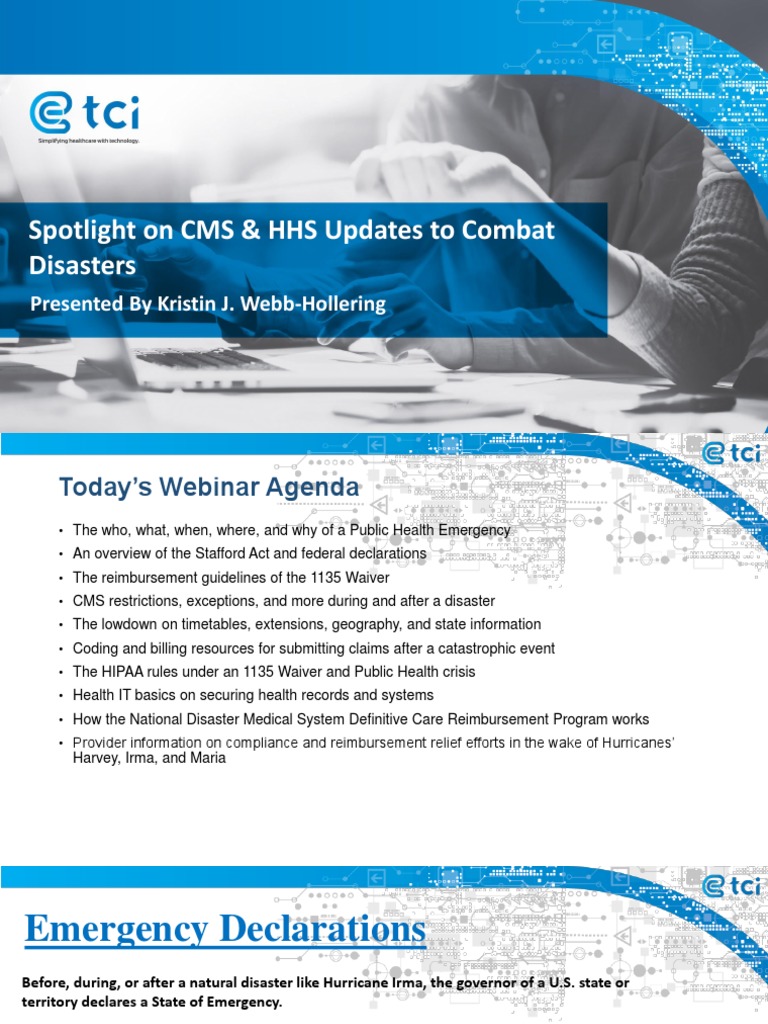 Spotlight On Cms Hhs Updates To Combat Disasters | PDF | Public Health ...