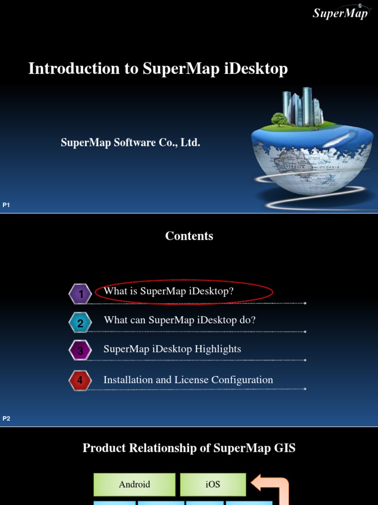 Introduction To SuperMap IDesktop | PDF | Desktop Computer | Geographic Information System