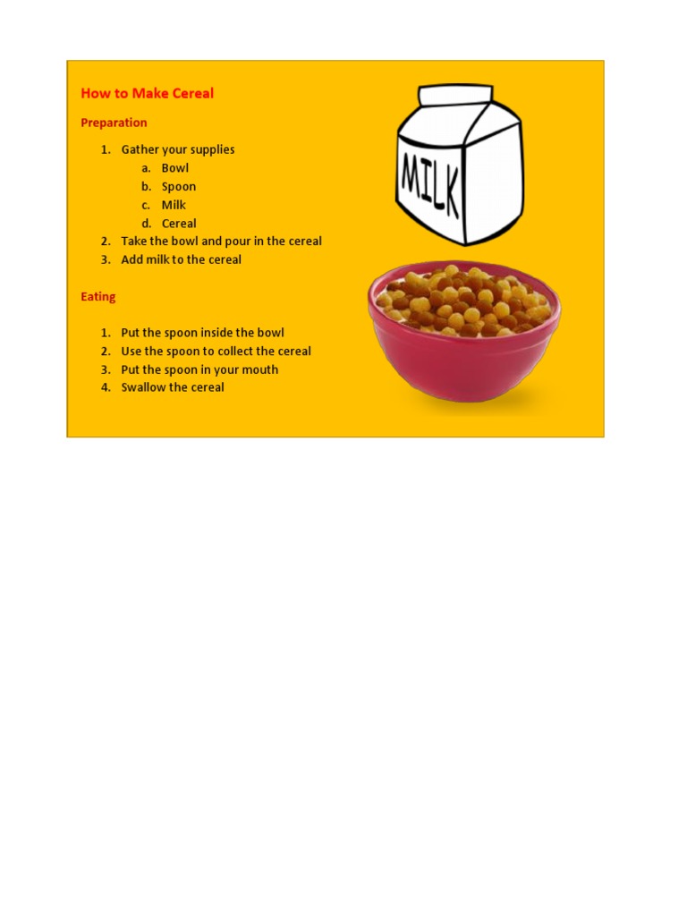 How To Make Cereal | PDF