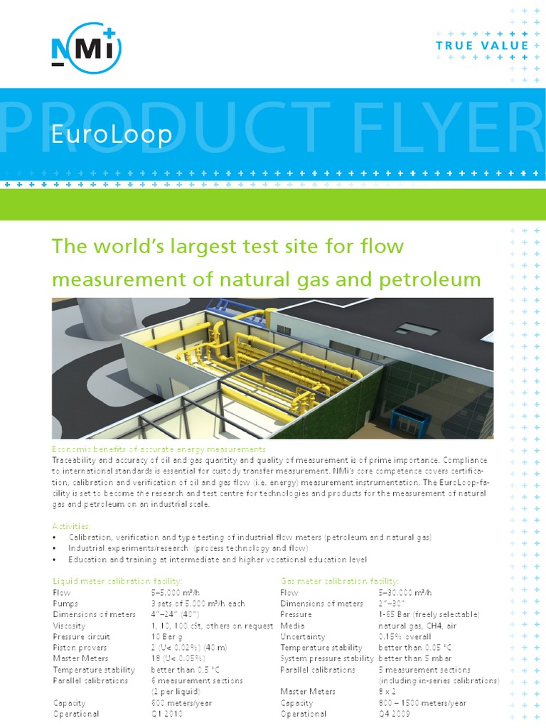 EuroLoop: Gas & Oil Flow Calibration | PDF | Calibration | Metrology