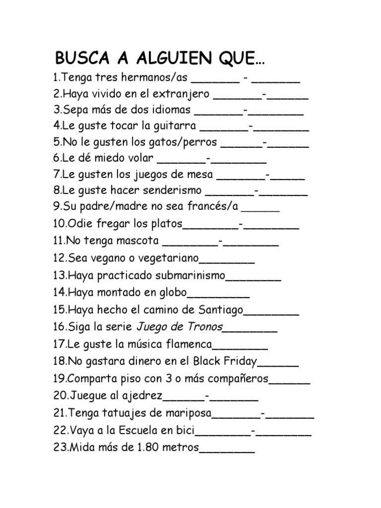 Busca A Alguien Que... | PDF