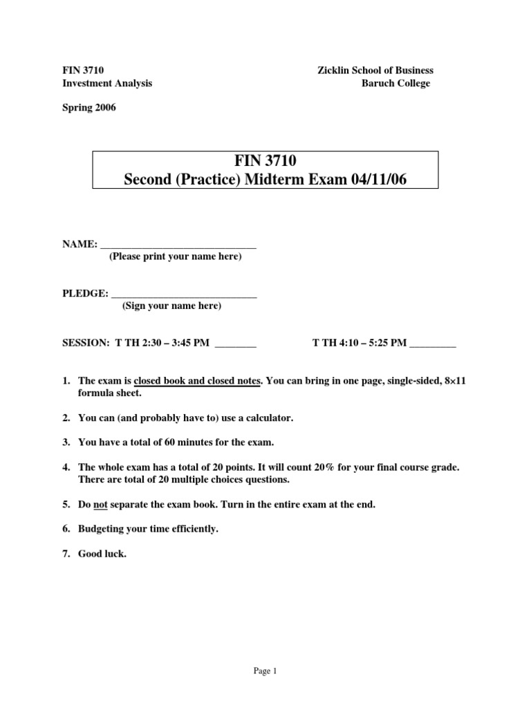 Mt2 Practice Pdf Diversification Finance Investing