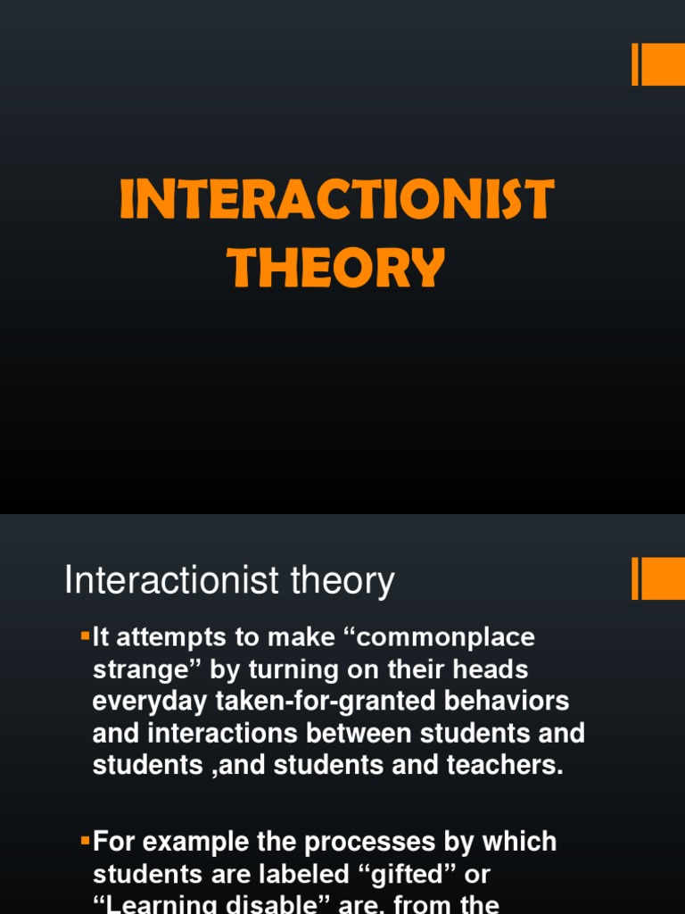 Interactionist Theory by Subad