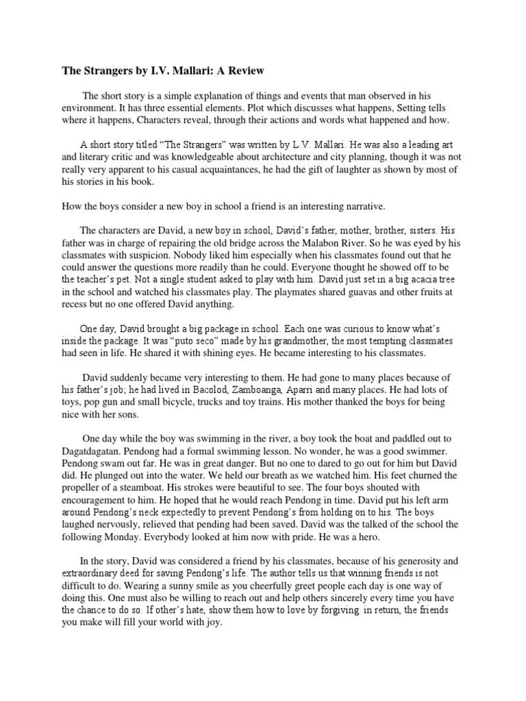 The Strangers by I | PDF | Poetry | General Fiction