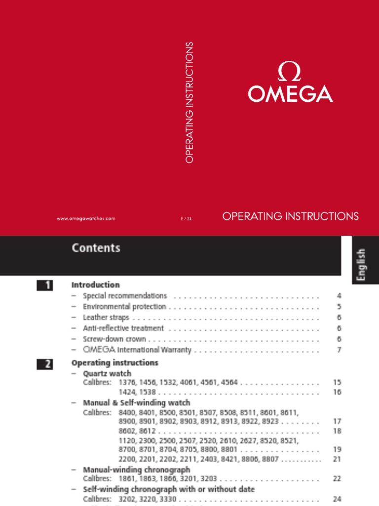 OMEGA User Manual | PDF | Watch | Portable Tools