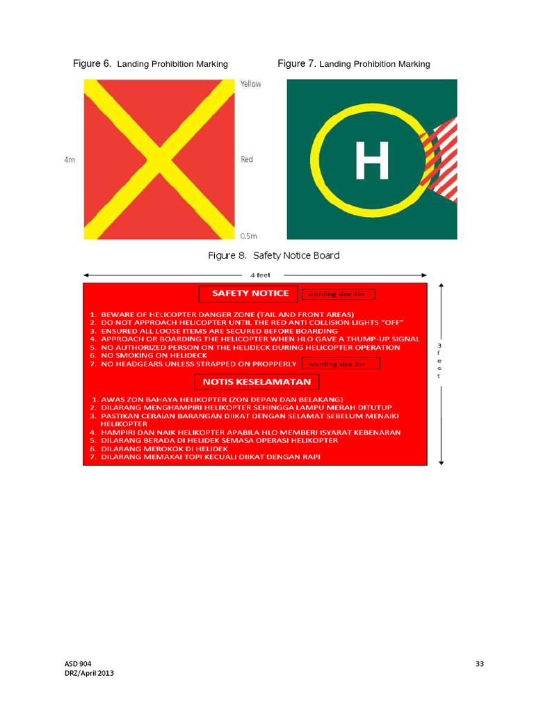 Prohibited Landing Marking | PDF
