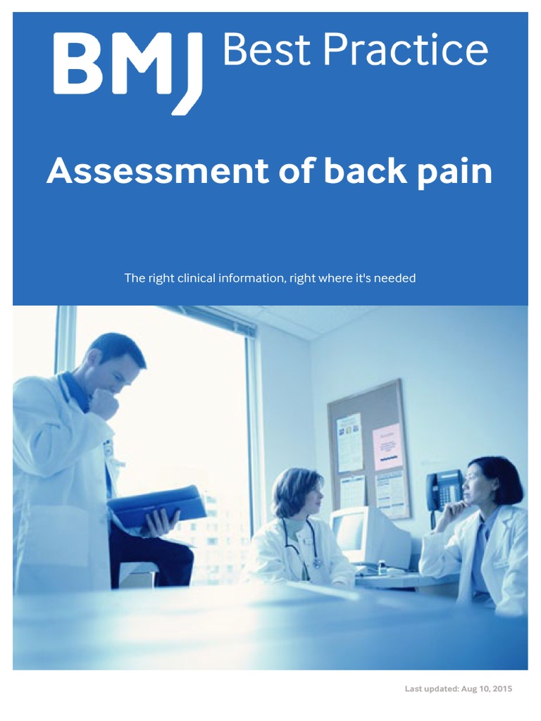 Assessment of Back Pain-BMJ | PDF | Back Pain | Musculoskeletal System