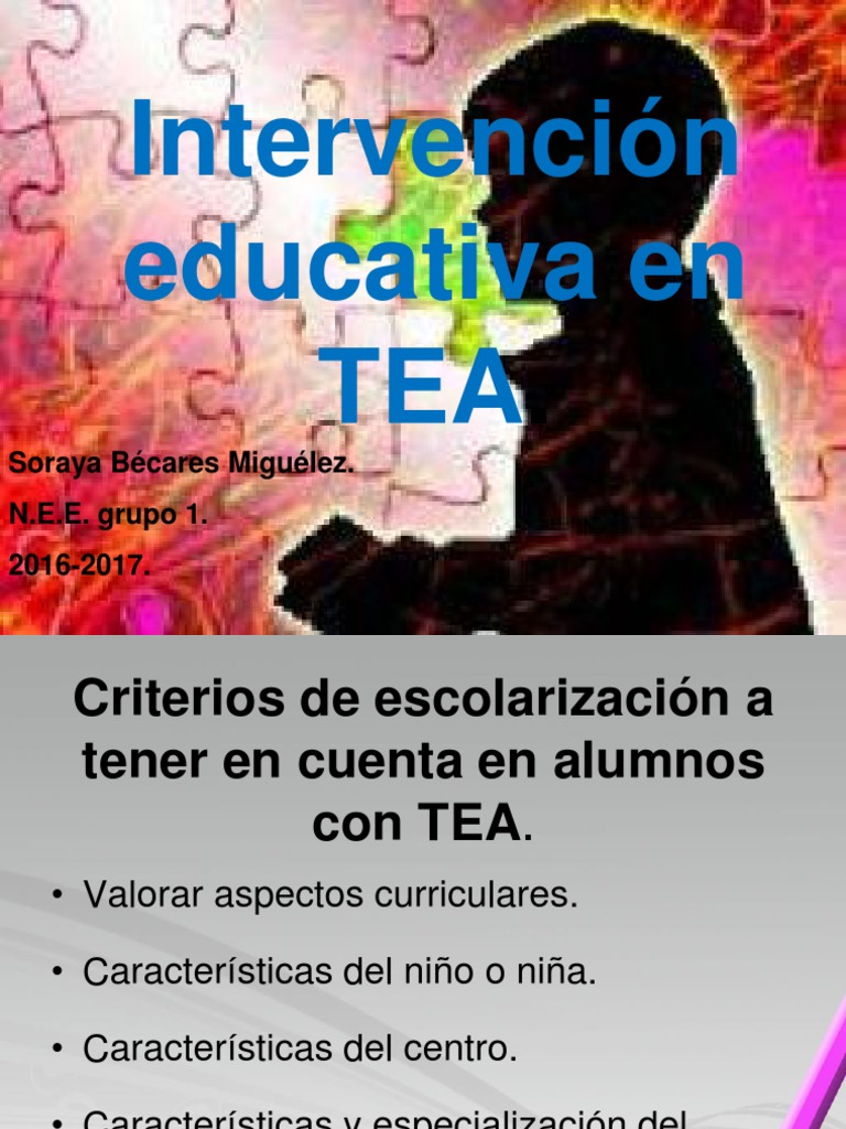 Intervención TEA. Soraya. | PDF | Autismo | Comportamiento